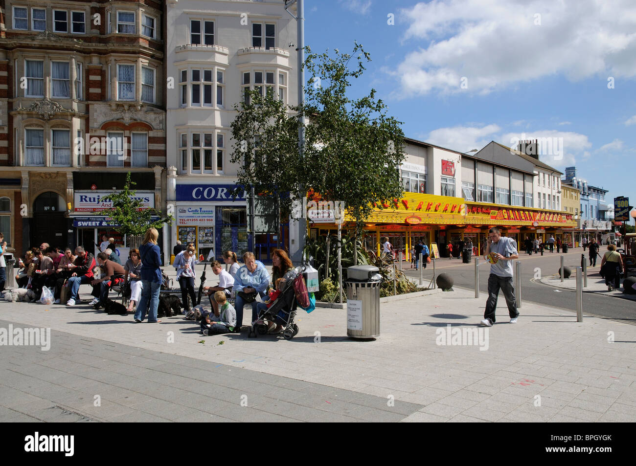 Clacton on Sea Essex England An East Anglia seaside resort & street ...