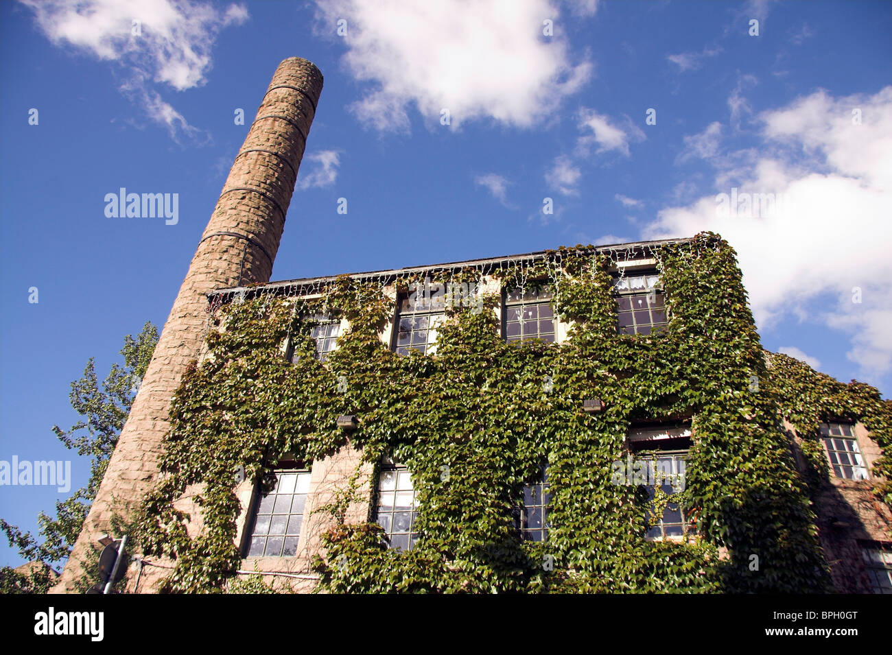 Refurbished mill, Hebden Bridge Mill, West Yorkshire North England UK ...