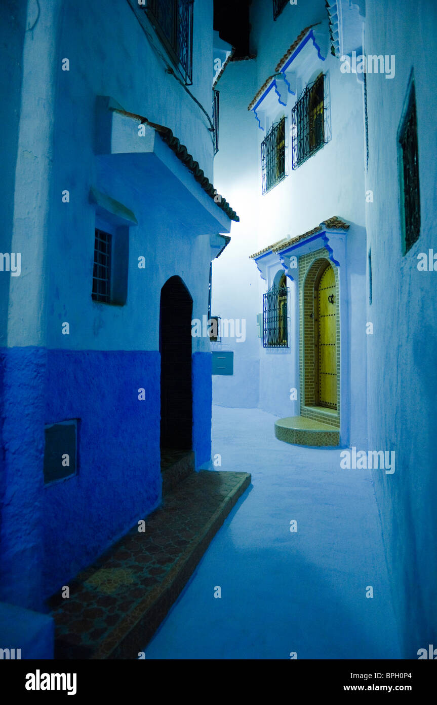 Chefchaouen Medina At Night Stock Photo - Alamy