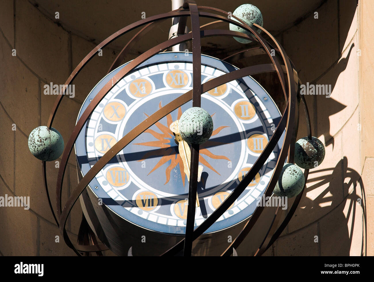 Millenium clock, Hebden Bridge, West Yorkshire, England, UK Stock Photo ...