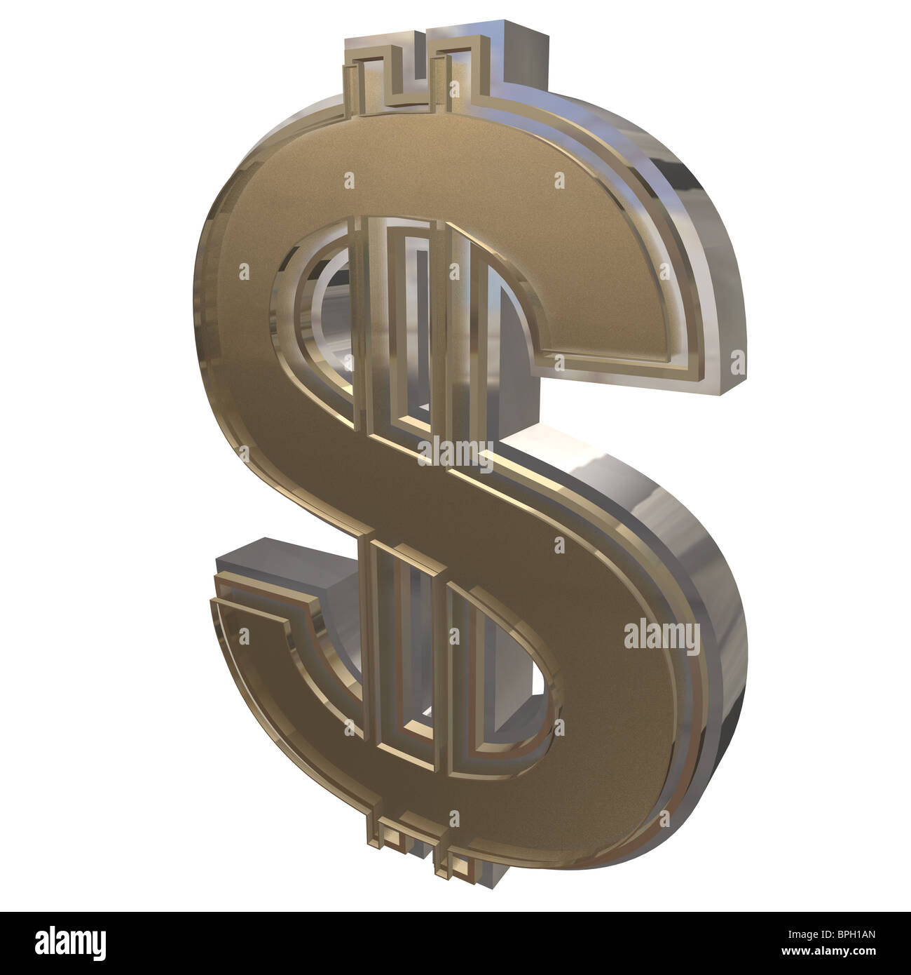 sign dollar isolated on a white background Stock Photo - Alamy