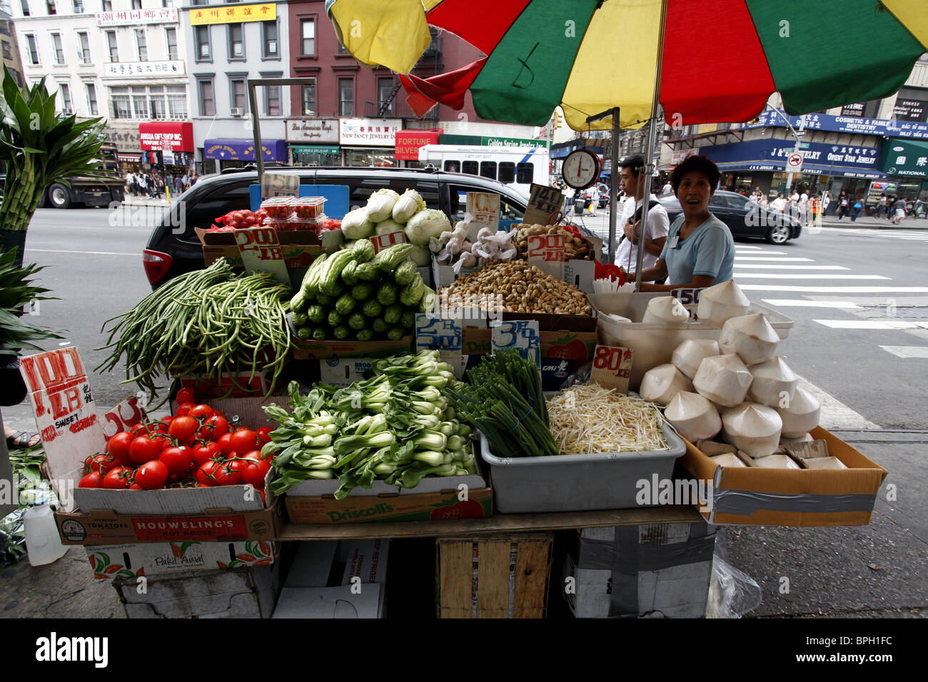 Stall in Chinatown. New York Stock Photo - Alamy