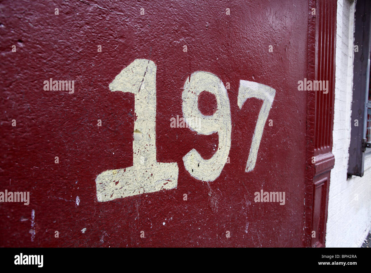 Sign for 197. New York. America Stock Photo - Alamy