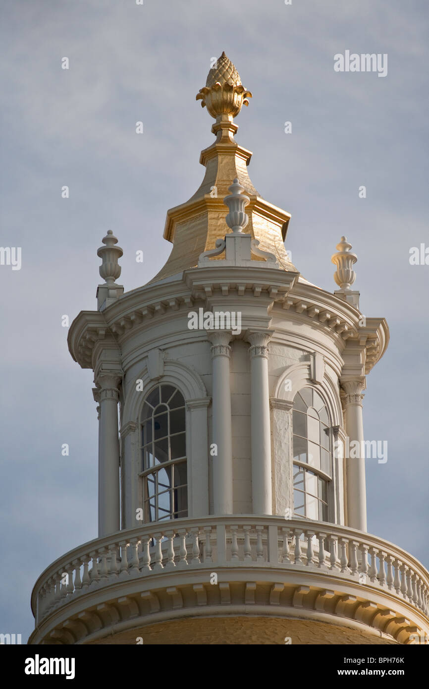 High section view of a government building, Massachusetts State House ...