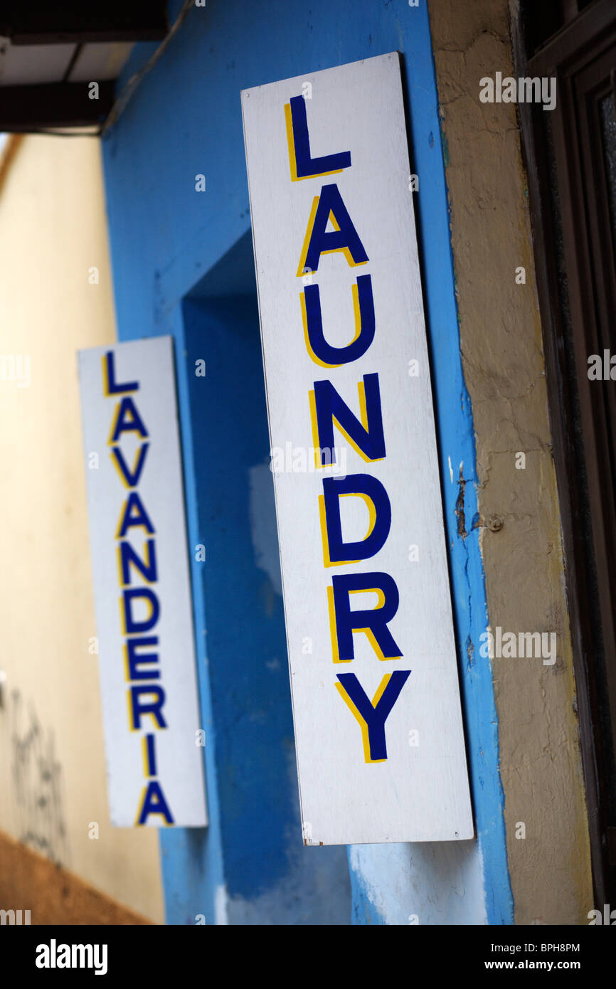 Lavanderia sign hi-res stock photography and images - Alamy