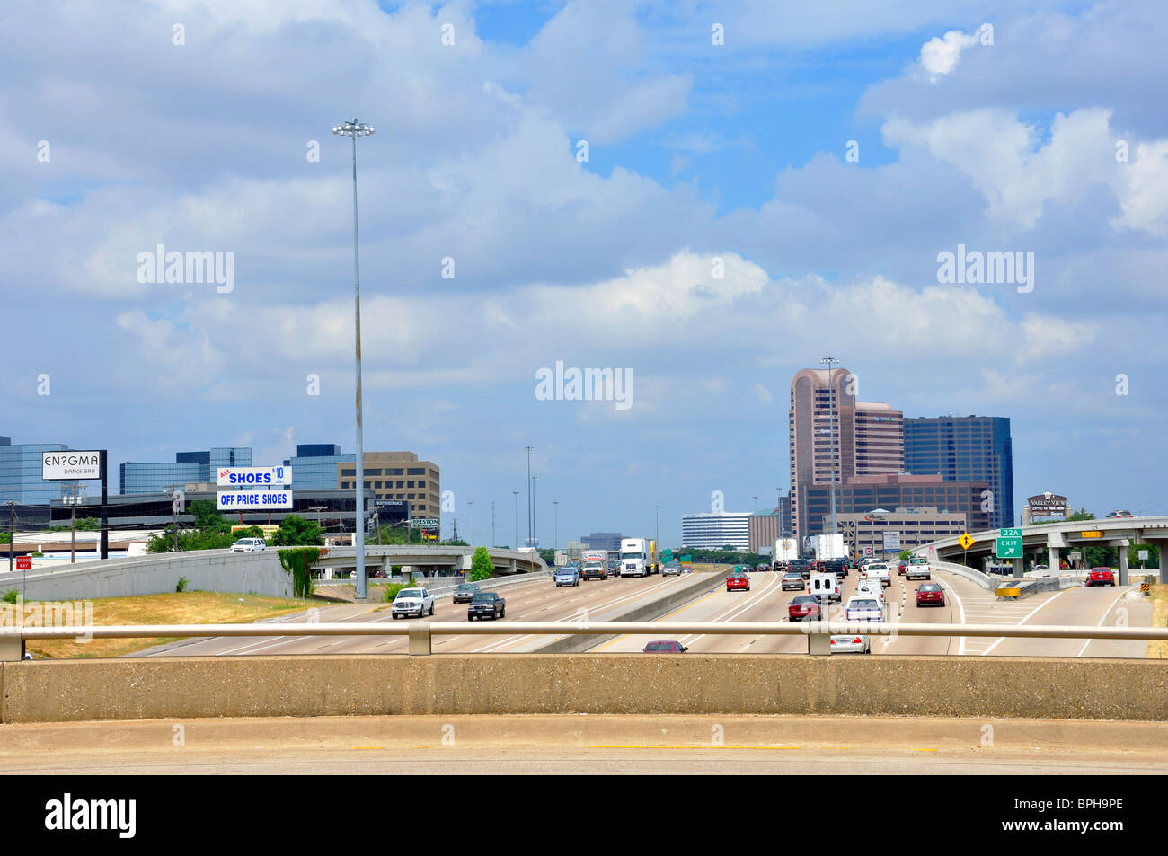 Highway in Dallas, Texas, USA Stock Photo - Alamy