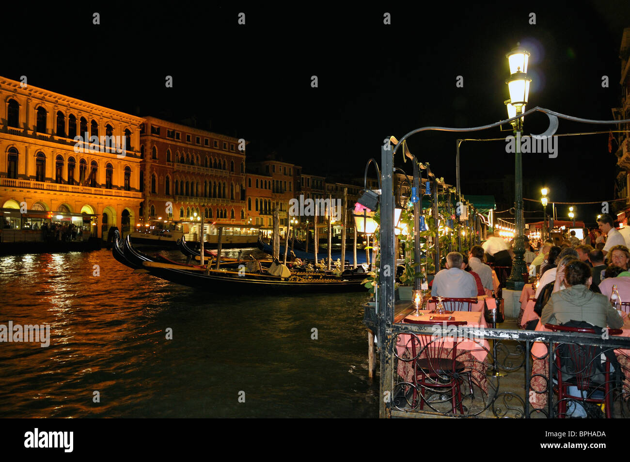 Grand Canal at night, Venice, Italy Stock Photo - Alamy