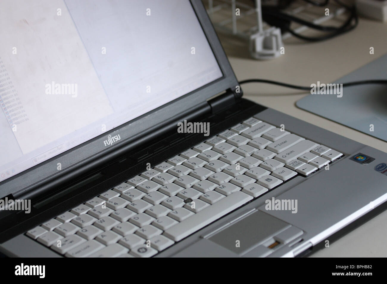 laptop keyboard desk Stock Photo - Alamy