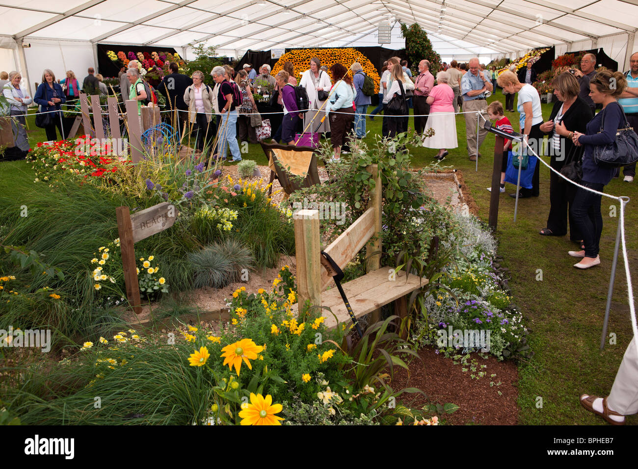 UK, England, Merseyside, Southport Flower Show, Grand Floral Marquee ...