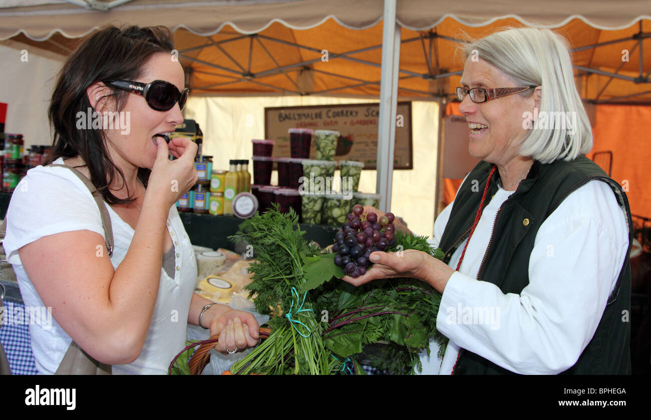 Darina Allen, Ballymaloe stand, Midleton Farmers Market, Co Cork ...