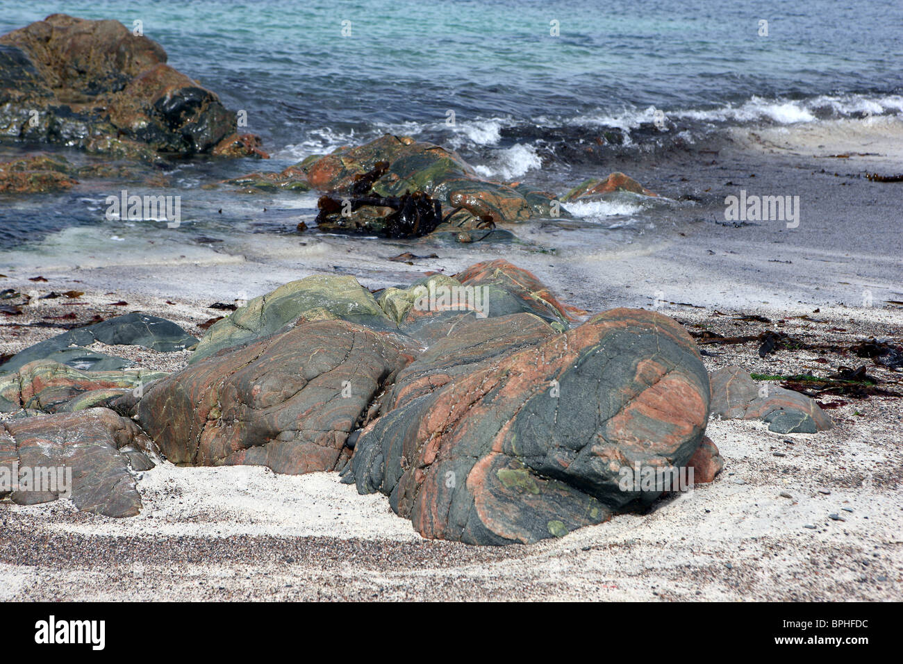 Unusual rock formation on the Isle of Mull Stock Photo - Alamy