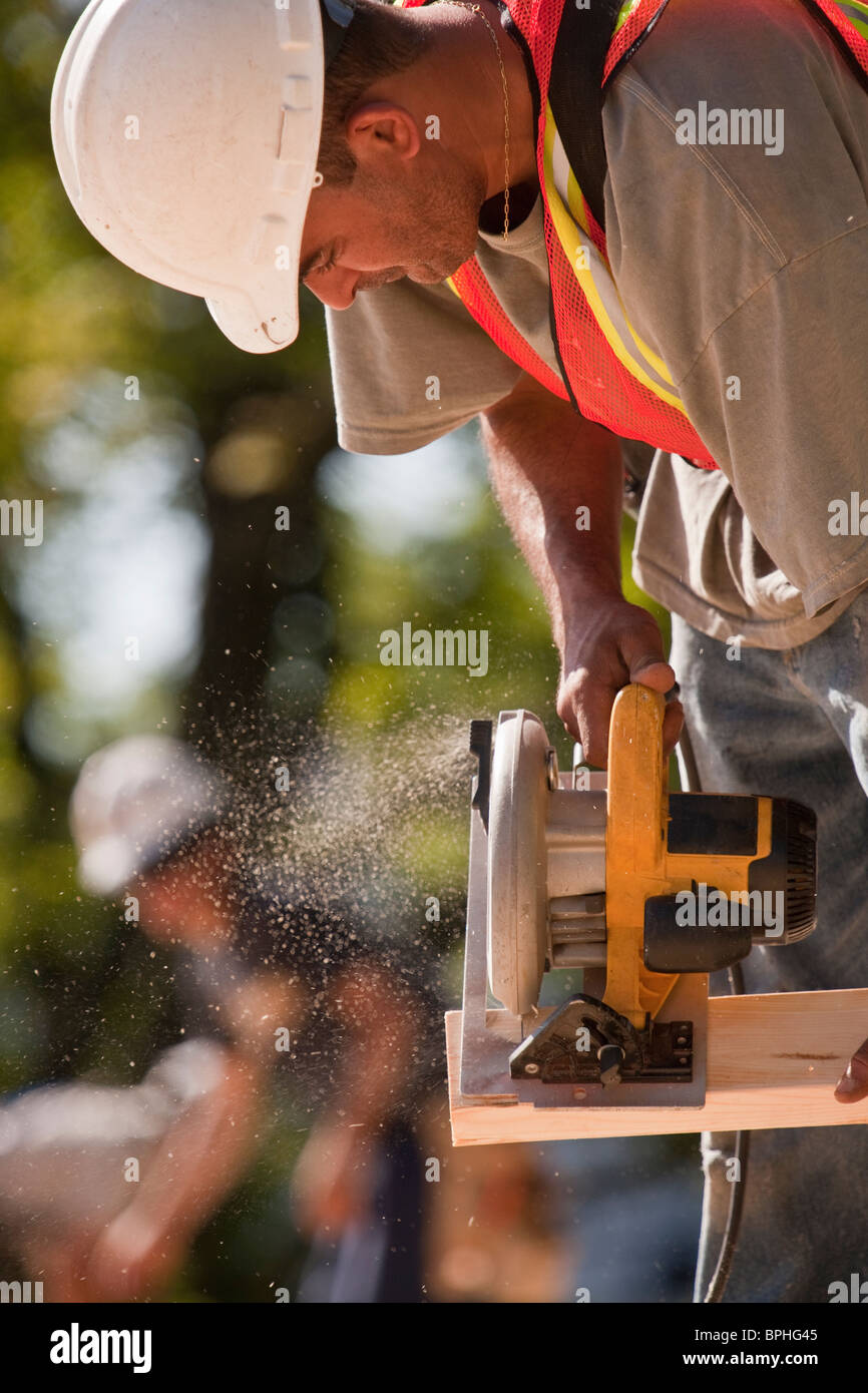 Carpenter circular saw hi-res stock photography and images - Alamy