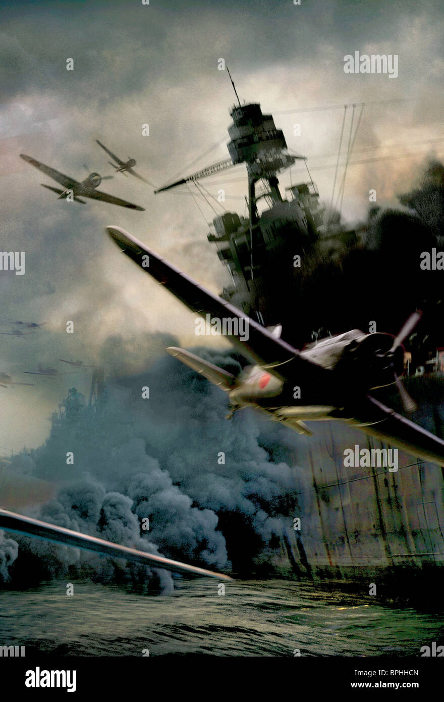 Japanese Attack Pearl Harbour Stock Photos & Japanese Attack Pearl ...