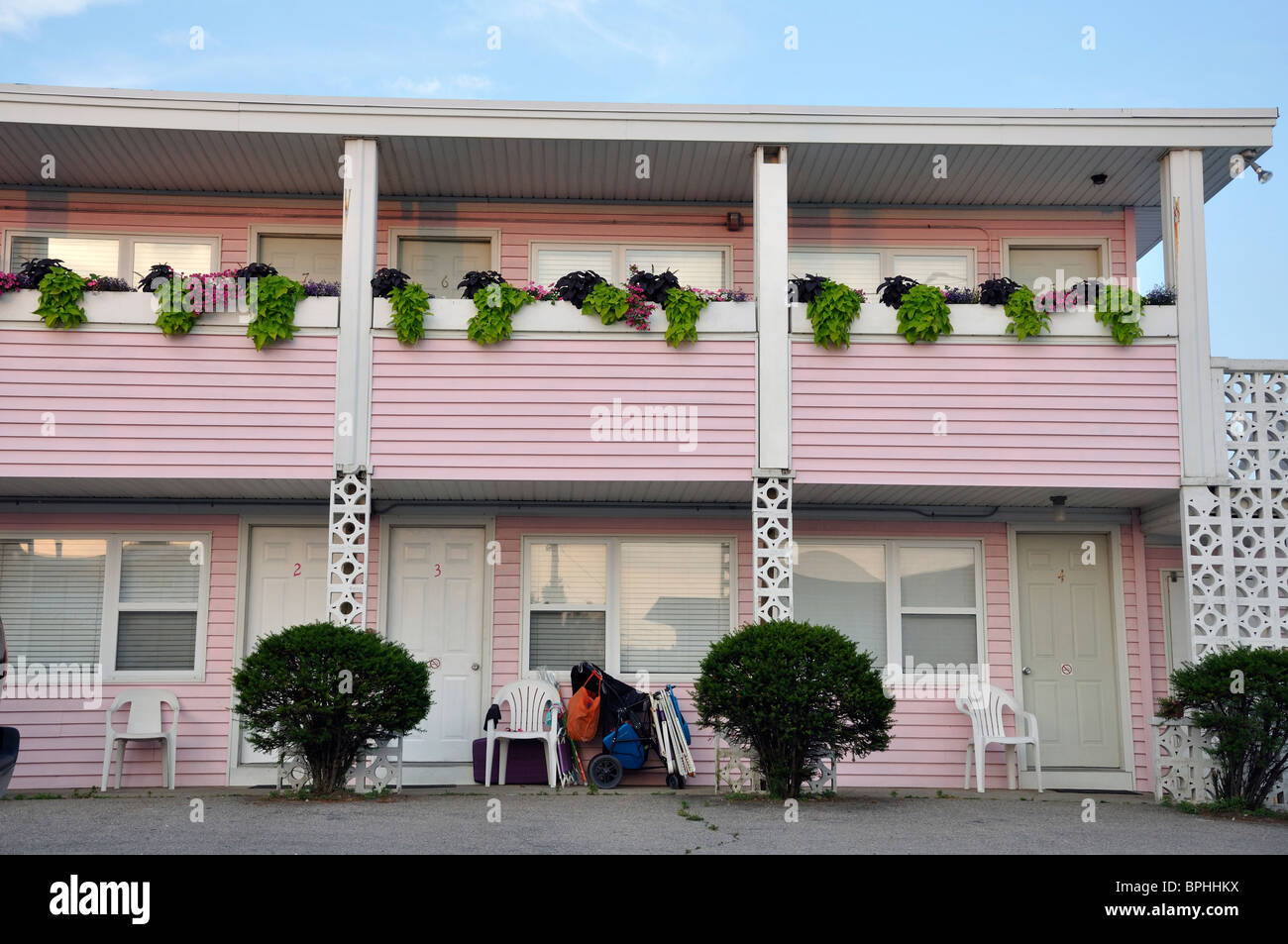 Sea Shell Motel, Misquamicut, Rhode Island, USA Stock Photo - Alamy