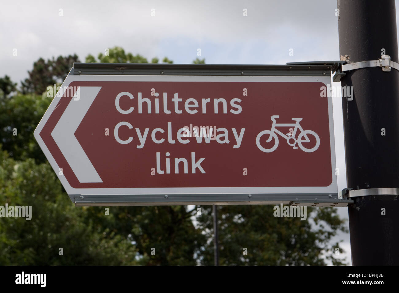 Chilterns Cycleway Link sign Stock Photo - Alamy