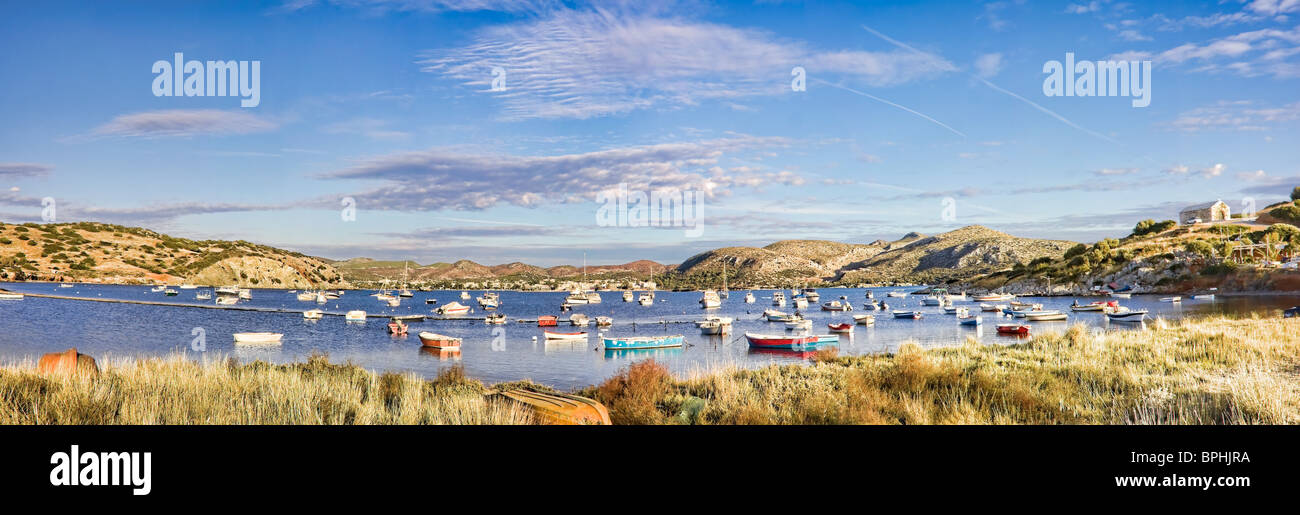 Panorama of the Anavyssos bay in Greece Stock Photo - Alamy
