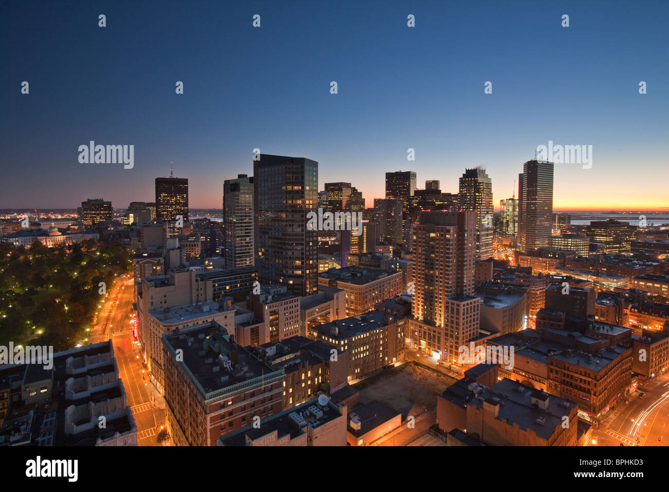 Buildings in a city, Tremont Street, Boston, Suffolk County ...