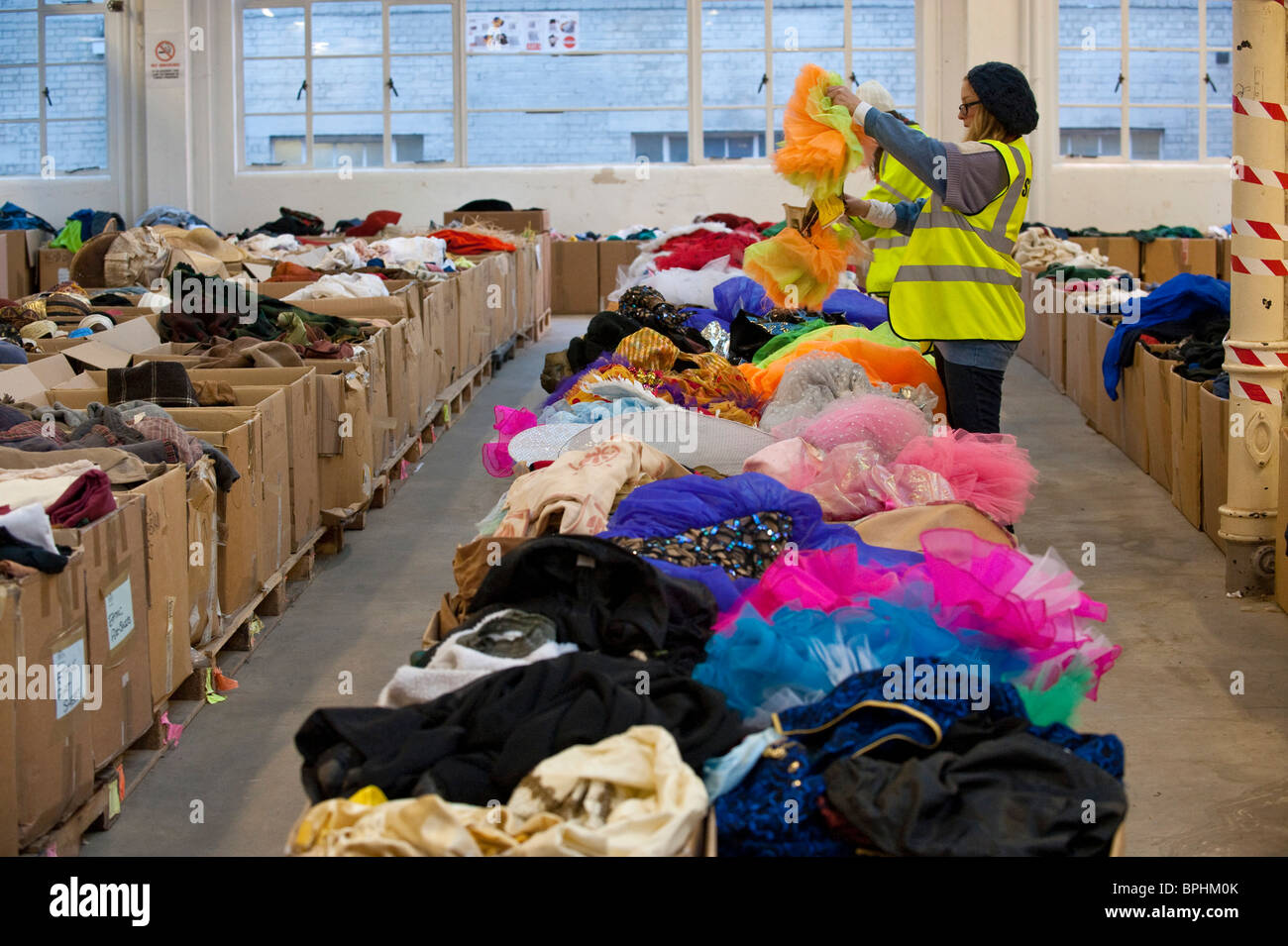 Boxes full of costumes at Angels the Costumiers Retro Sale 2010 London ...