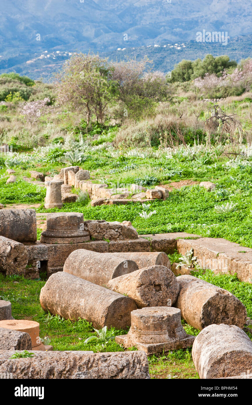 House with peristyle yard, period of Roman domination at Ancient Aptera ...