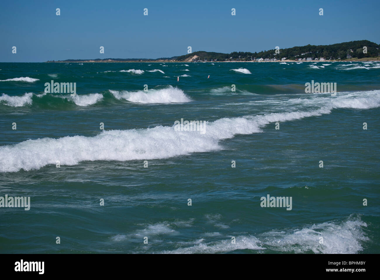 Waves of lake michigan hi-res stock photography and images - Alamy