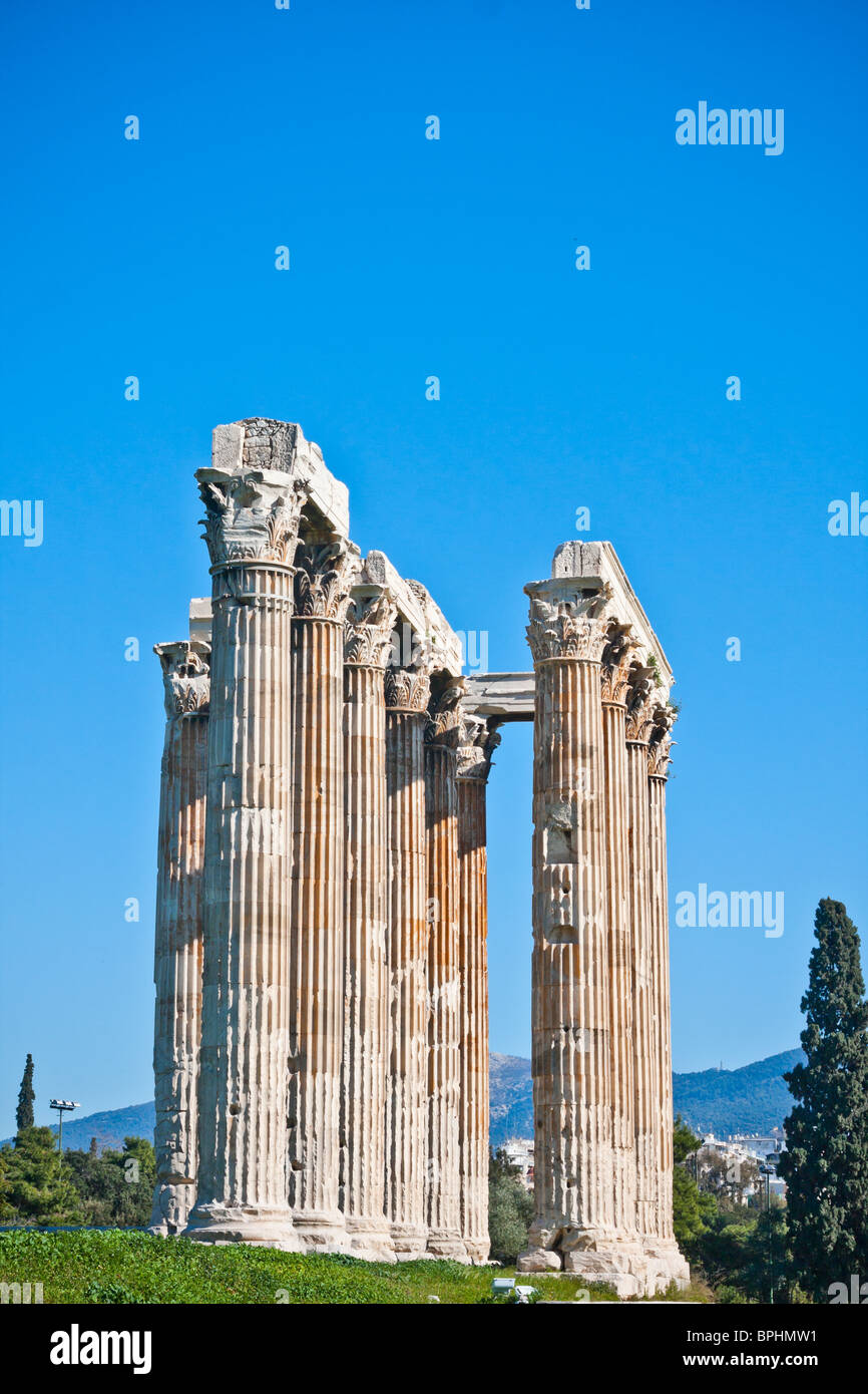 Details of Temple of Zeus in Athens, Greece Stock Photo - Alamy