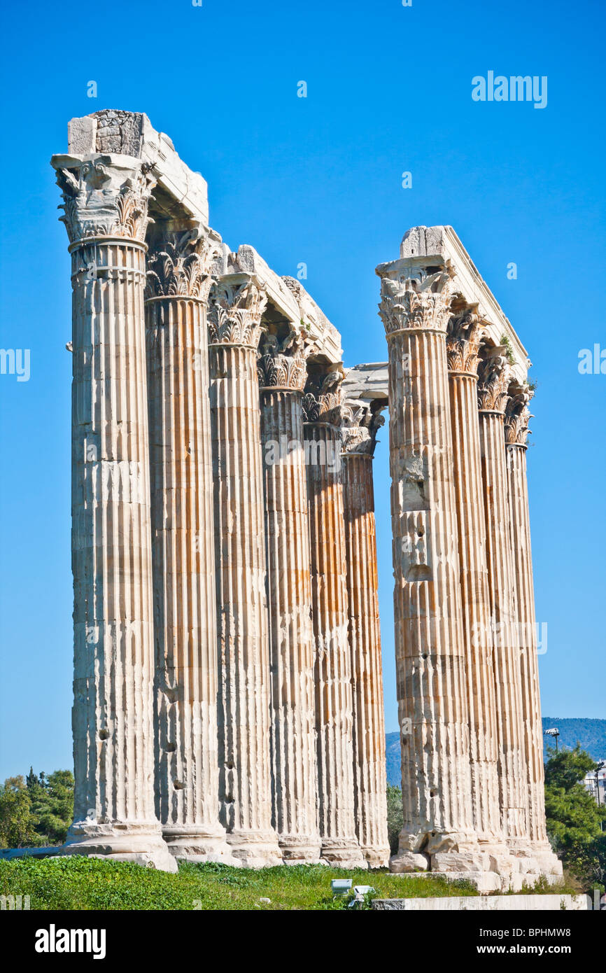 Details of Temple of Zeus in Athens, Greece Stock Photo - Alamy