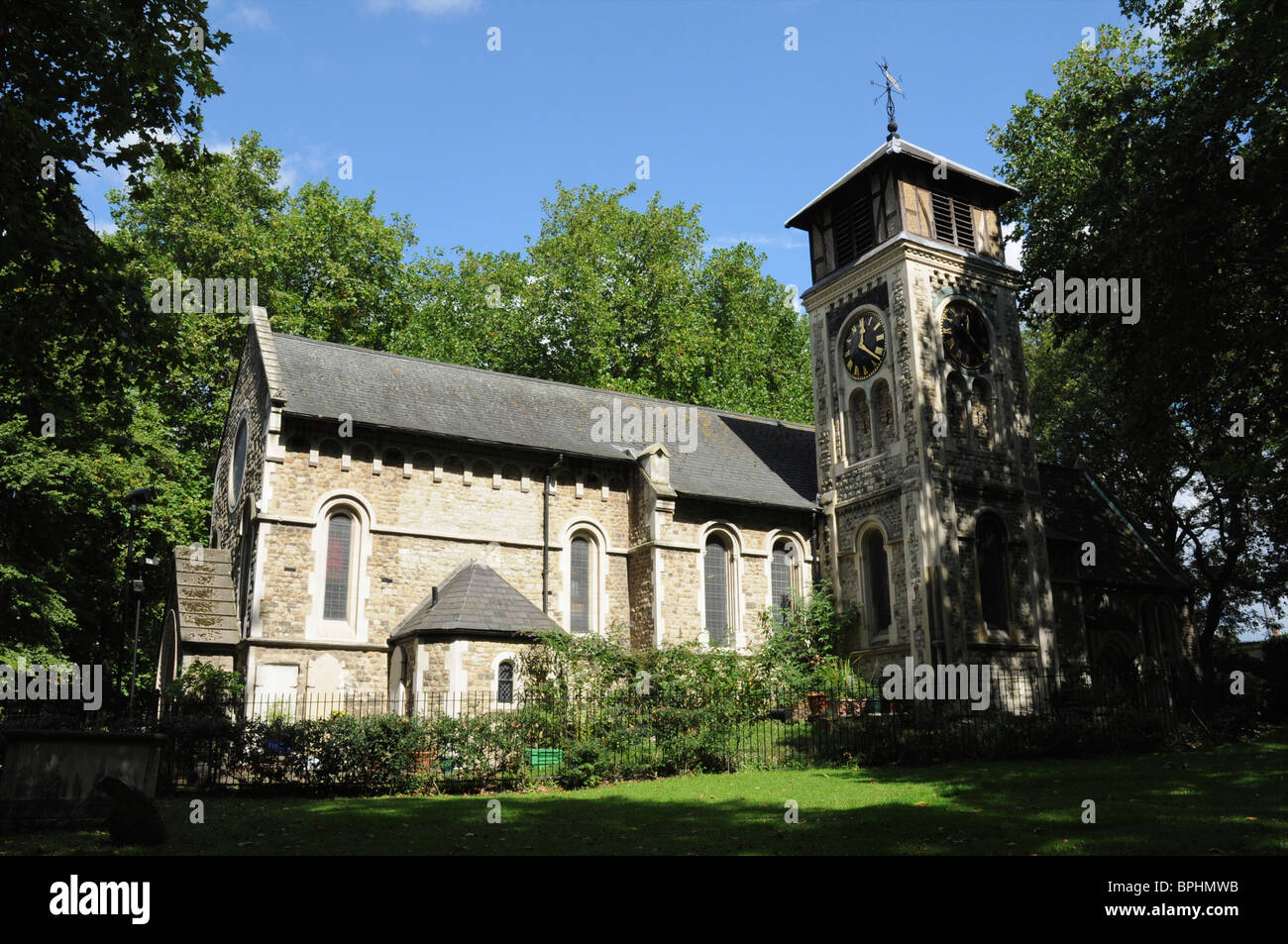 St Pancras Old Church, Pancras Road, Camden, London, England, UK Stock ...