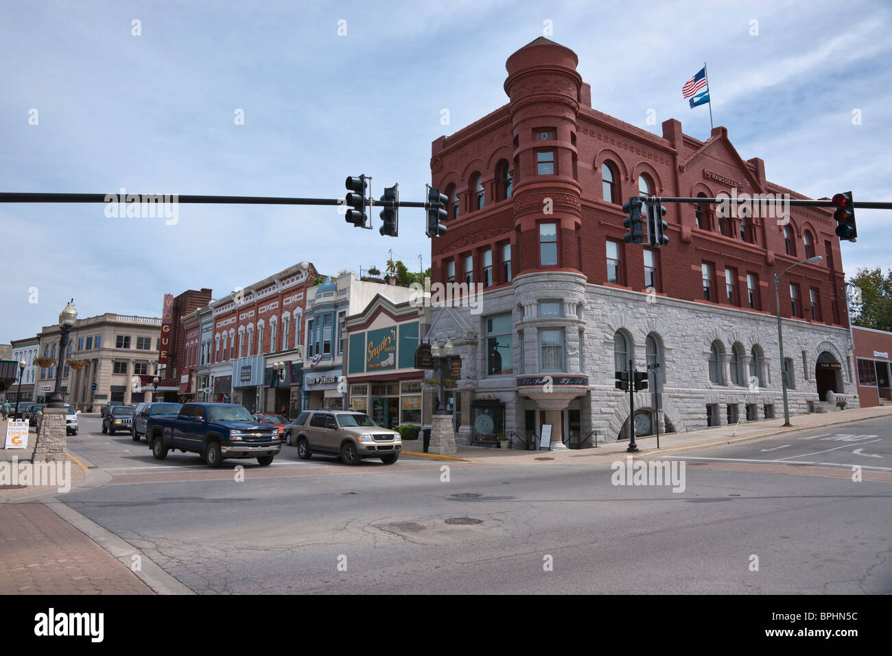 Downtown city image manistee michigan hi-res stock photography and ...