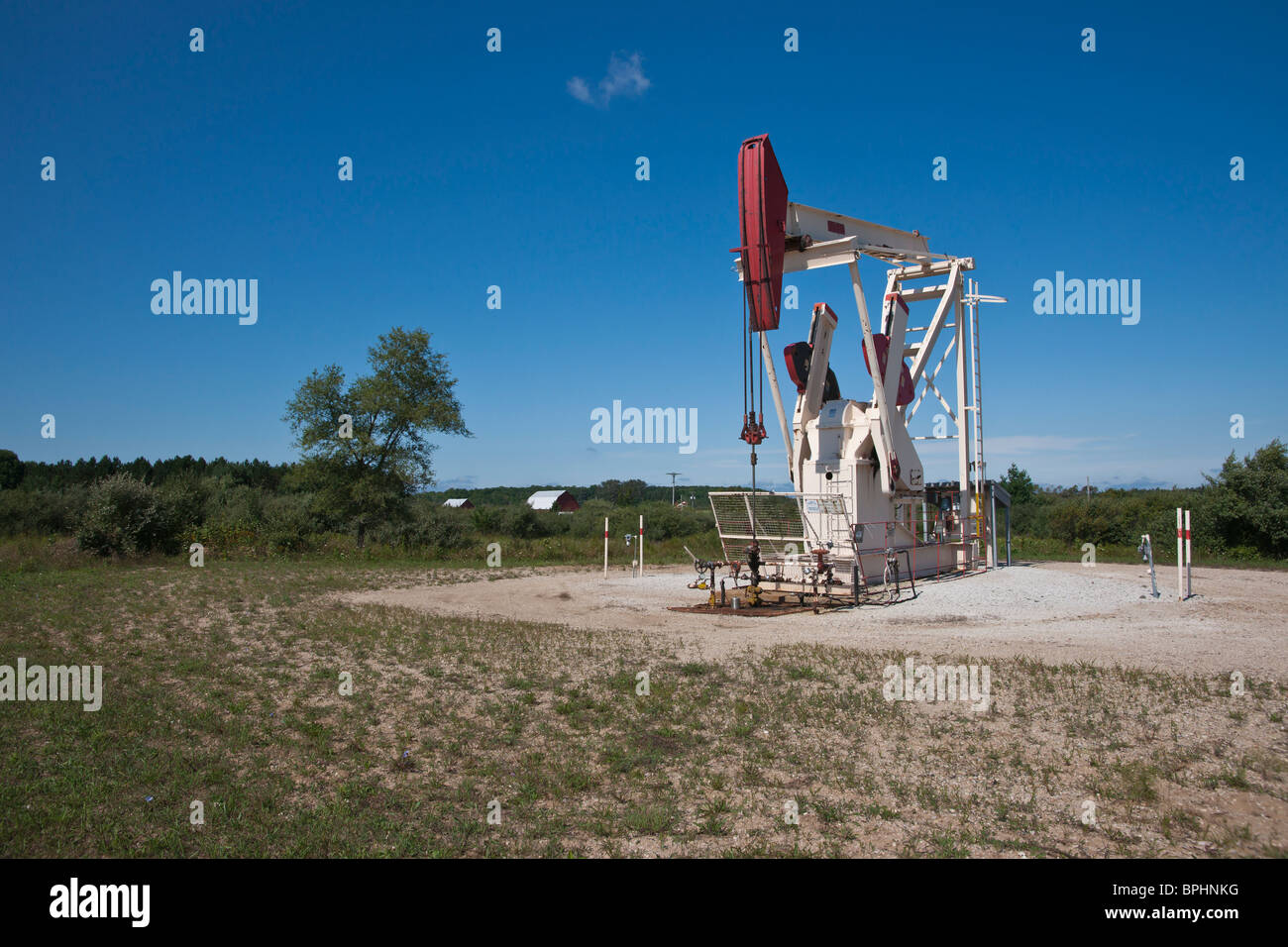 Oil landscape color oil pump hi-res stock photography and images - Alamy