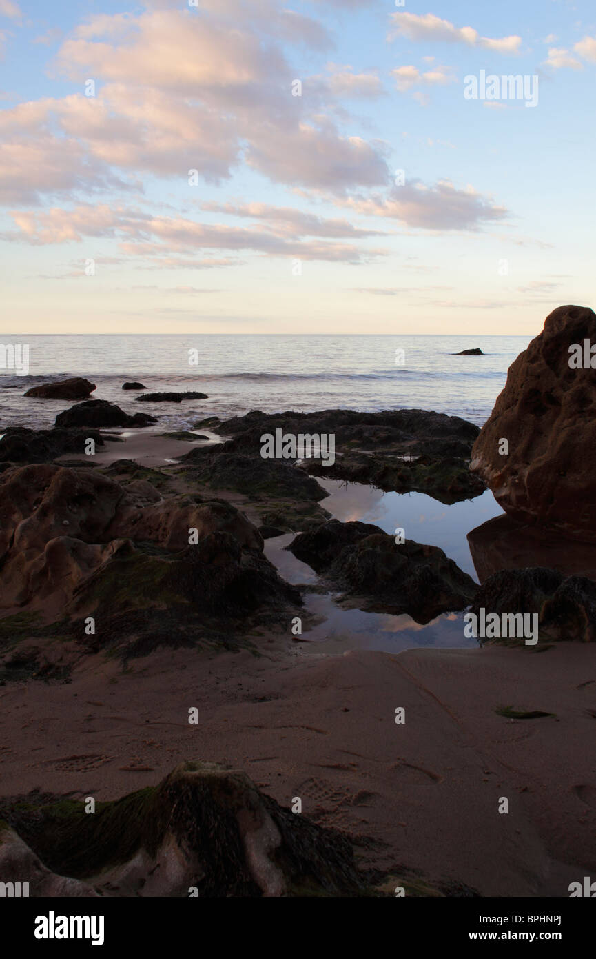 Marsden Bay at sunset Stock Photo - Alamy