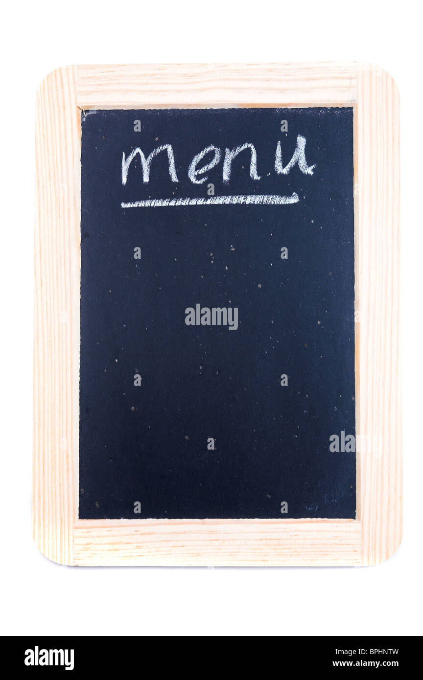 Restaurant menu written on Cut Out Stock Images & Pictures - Alamy