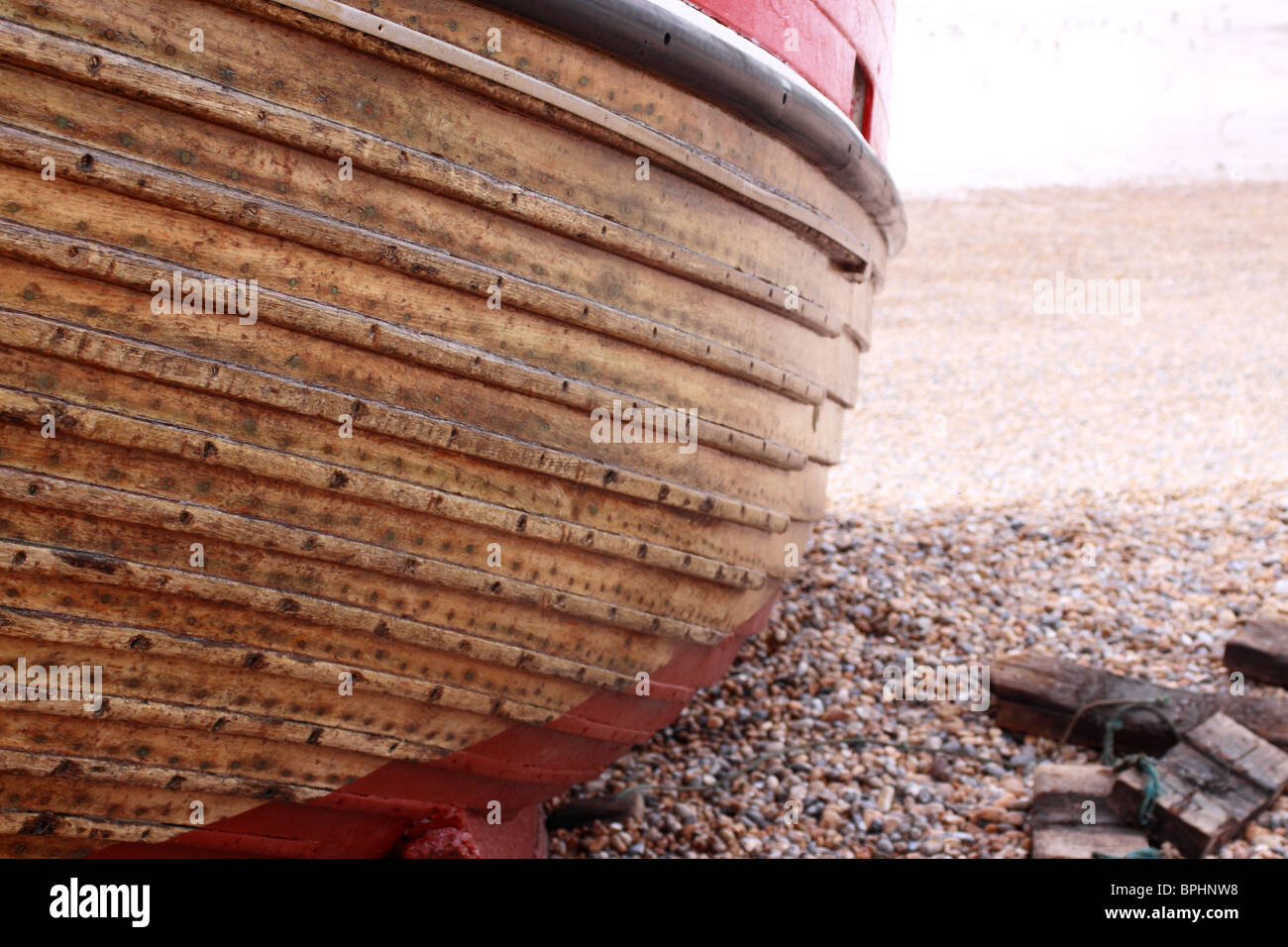 Hastings Clinker Boats detail, hull Stock Photo - Alamy
