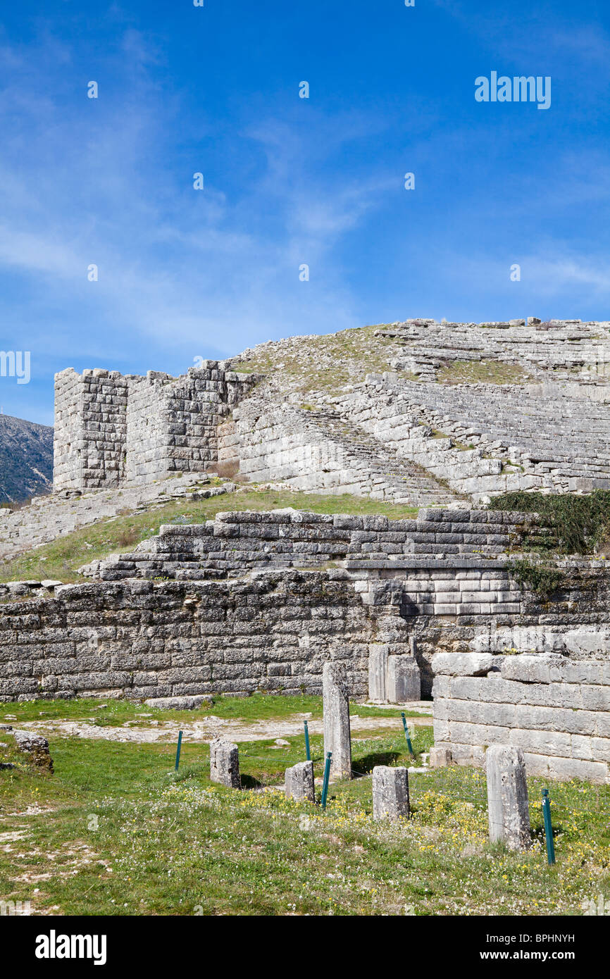 Spring landscape at Dodoni Archeological Site in Greece Stock Photo - Alamy