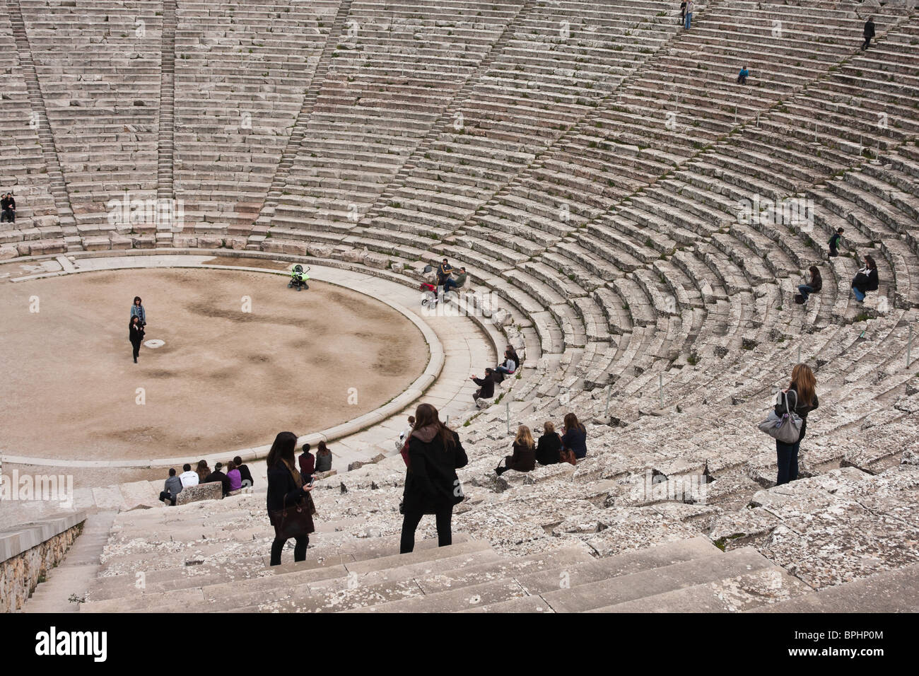 Greek ancient stadium epidavros ruins hi-res stock photography and ...