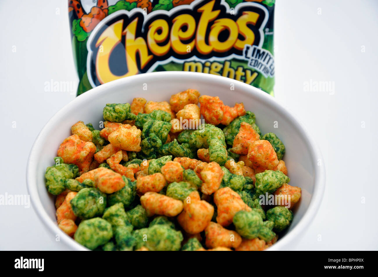 Cheetos in bowl Stock Photo - Alamy