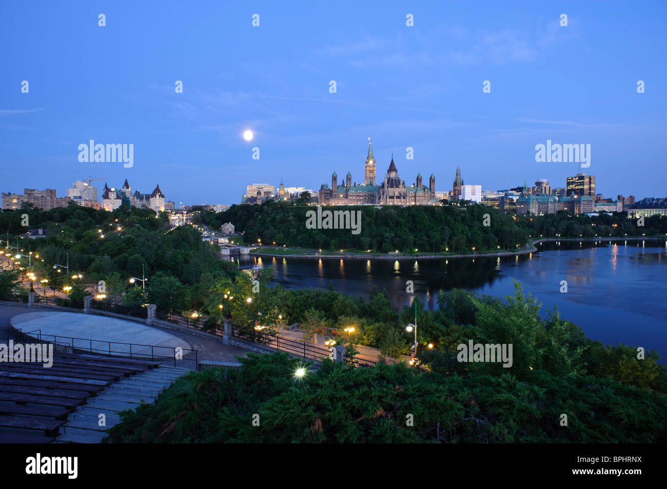 Astrolabe Theatre at Nepean Point, Chateau Laurier, Rideau Canal Locks ...
