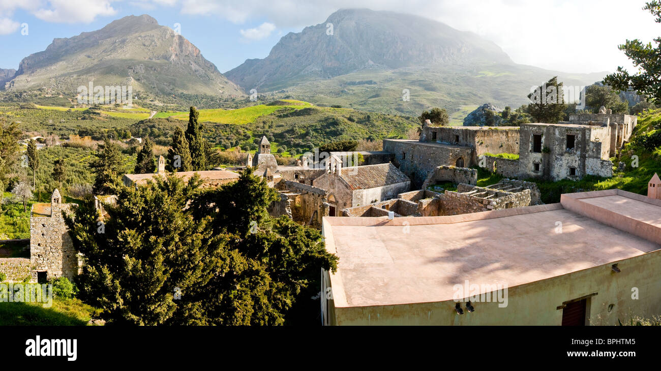 The Kato Moni Preveli Monastery on Crete Island, Greece Stock Photo - Alamy