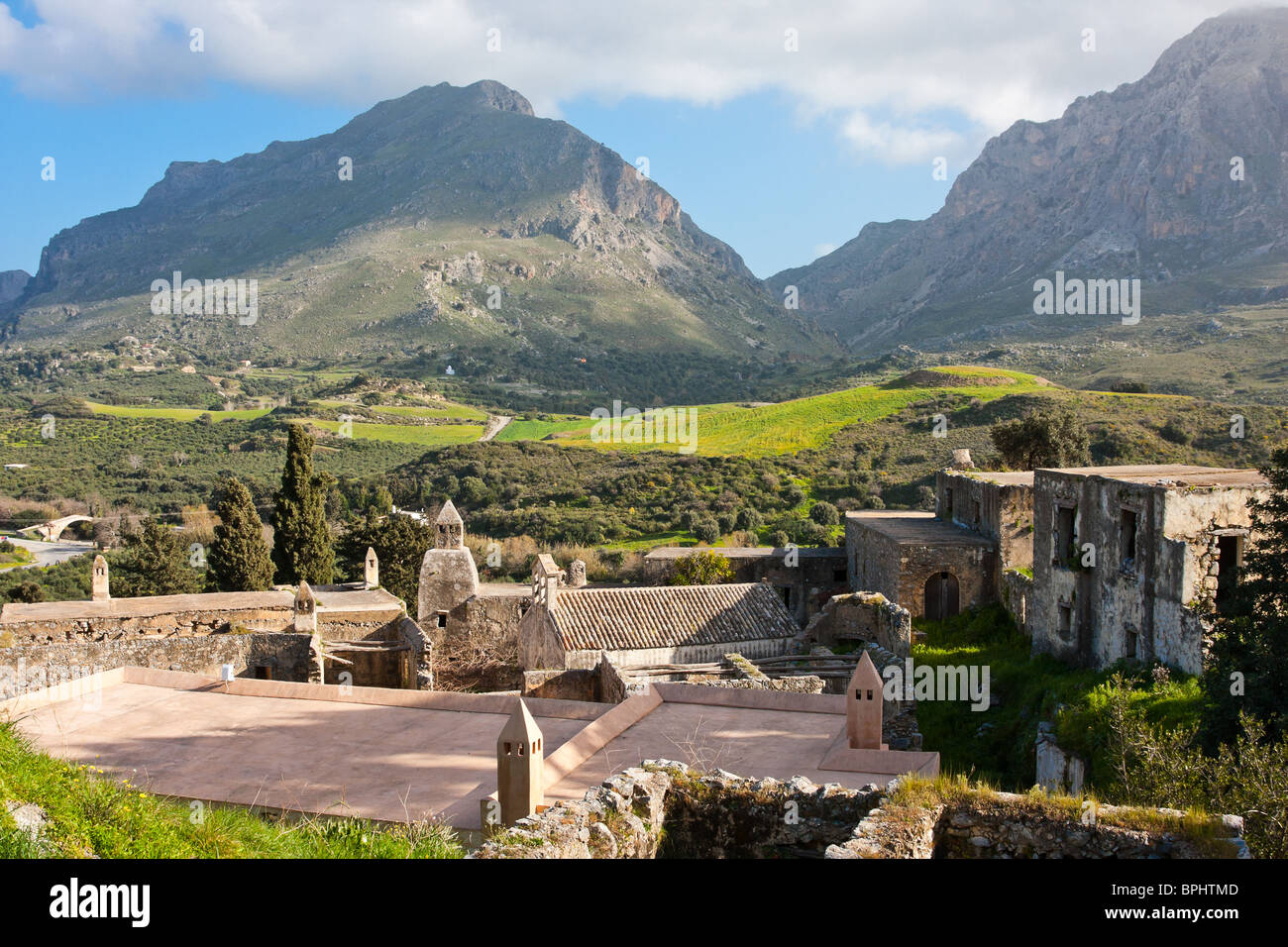 The Kato Moni Preveli Monastery on Crete Island, Greece Stock Photo - Alamy