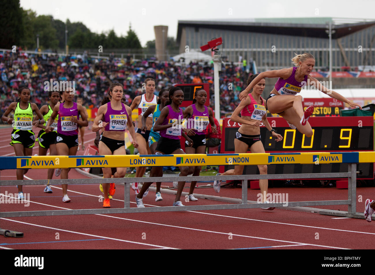 3000m Steeplechase women's race at Aviva London Grand Prix, Crystal ...
