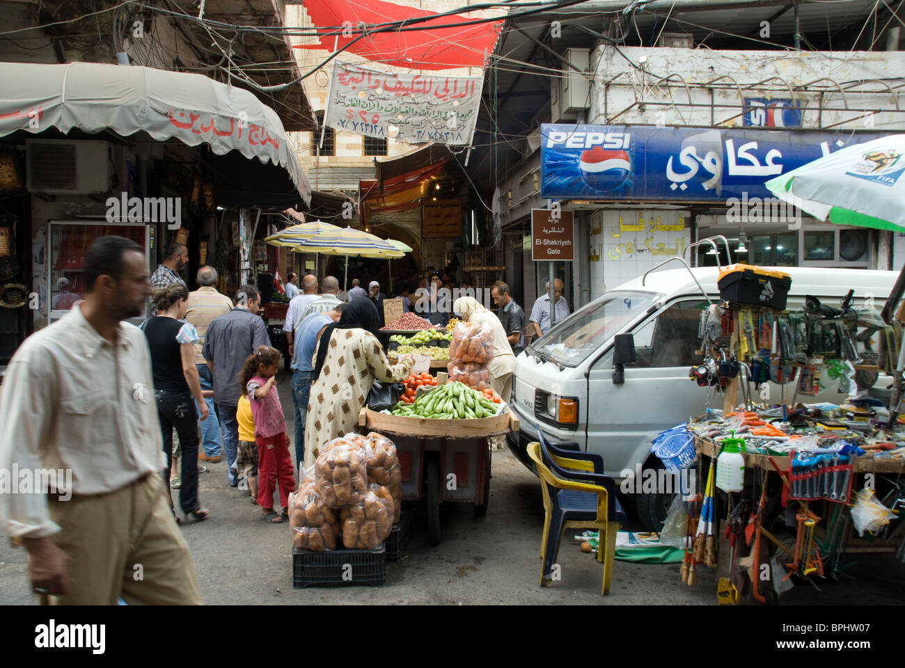 public market of sidon city south Beirut Lebanon Stock Photo - Alamy