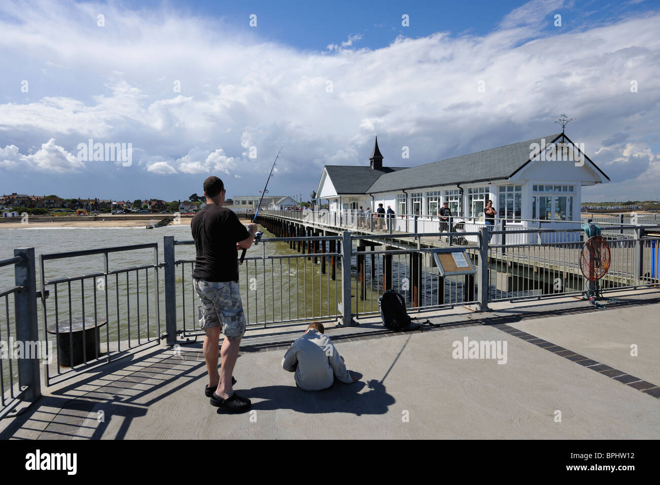 Southwold pier railings hi-res stock photography and images - Alamy