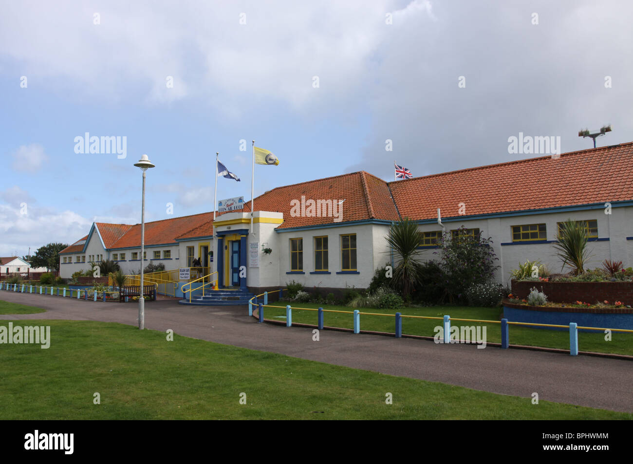 entrance to Stonehaven heated open air pool Scotland August 2010 Stock ...