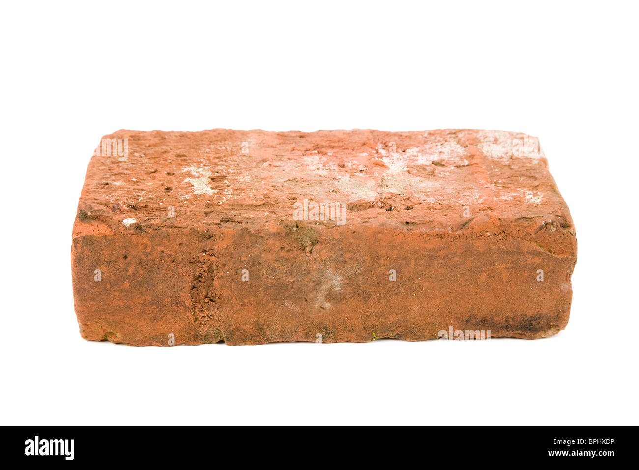 Red Brick with white background Stock Photo - Alamy
