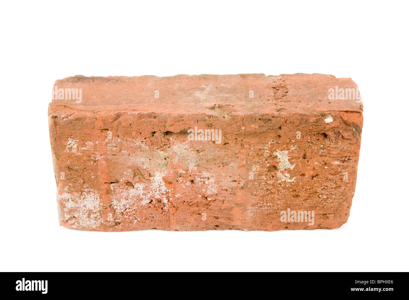 Red Brick with white background Stock Photo - Alamy
