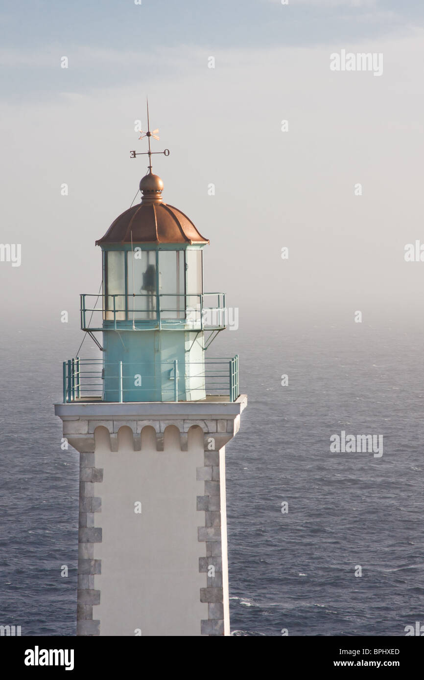 The lighthouse at Cape Tenaro in the Peloponnese, Greece Stock Photo ...