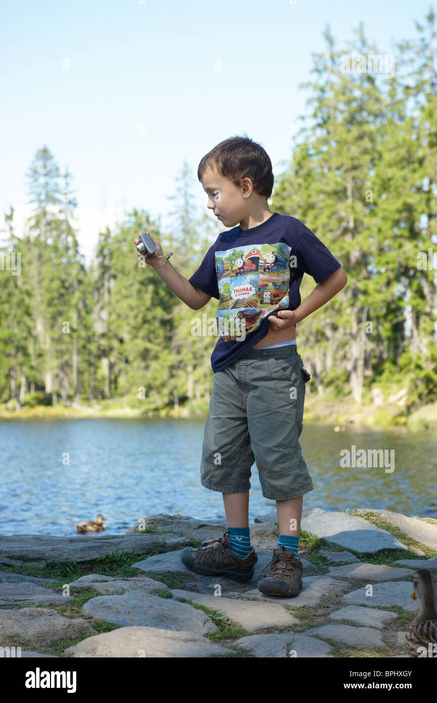 Prasilske jezero, Polednik, National Park Sumava, Czech Republic Stock ...