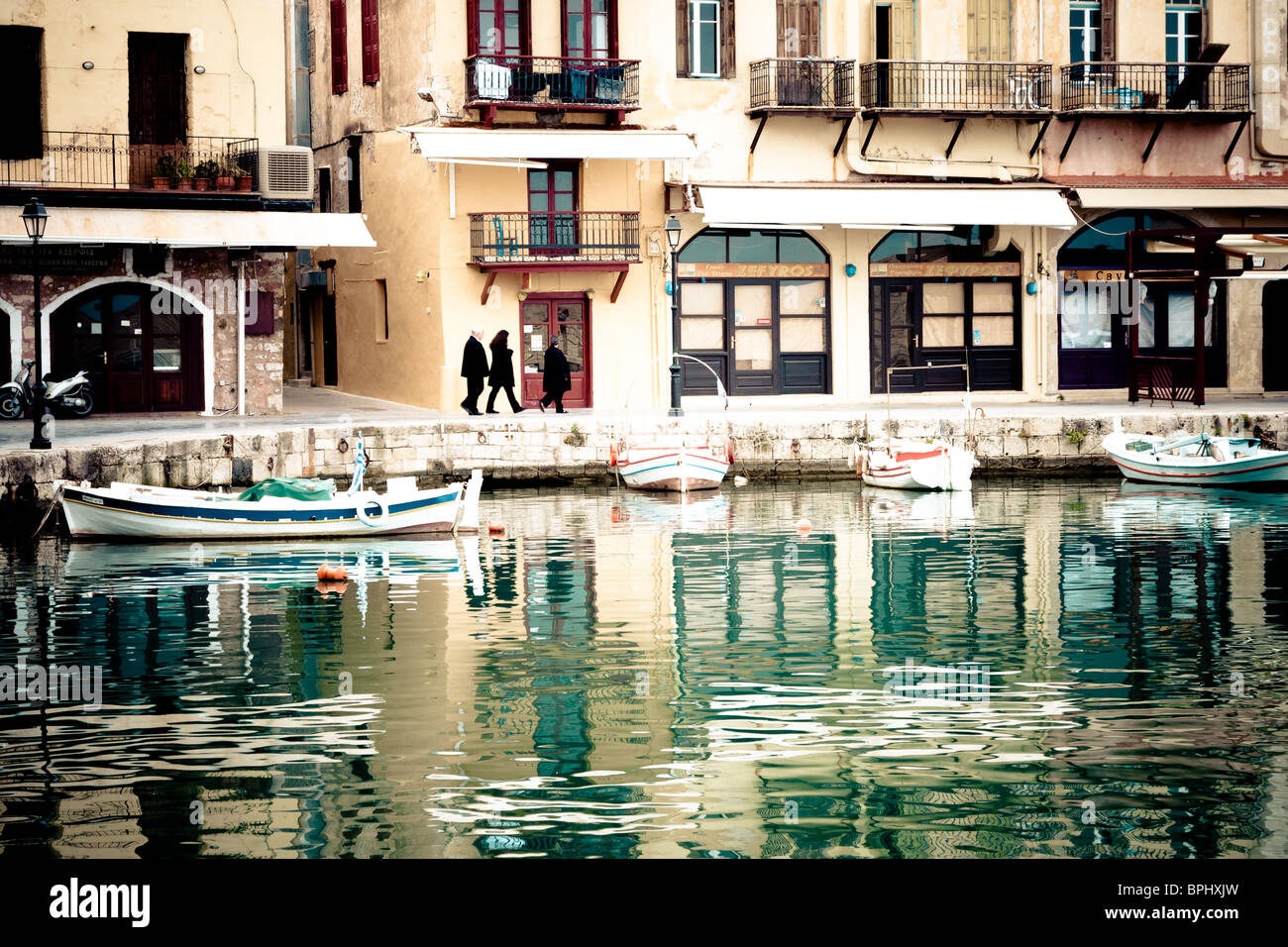 The old Venetian harbour in Rethymno, Crete, Greece Stock Photo - Alamy