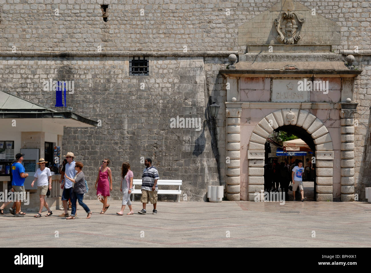The largest gate to the old town of Kotor is the western Gate of the ...