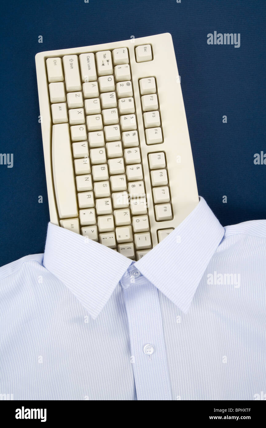 Shirt and Computer Keyboard, Business Concept Stock Photo - Alamy