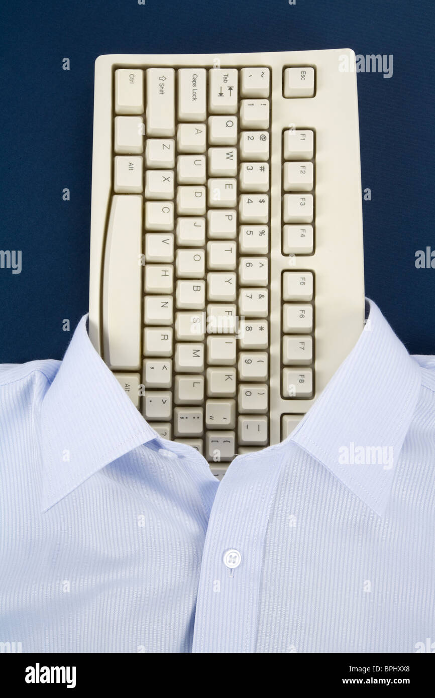 Shirt and Computer Keyboard, Business Concept Stock Photo - Alamy